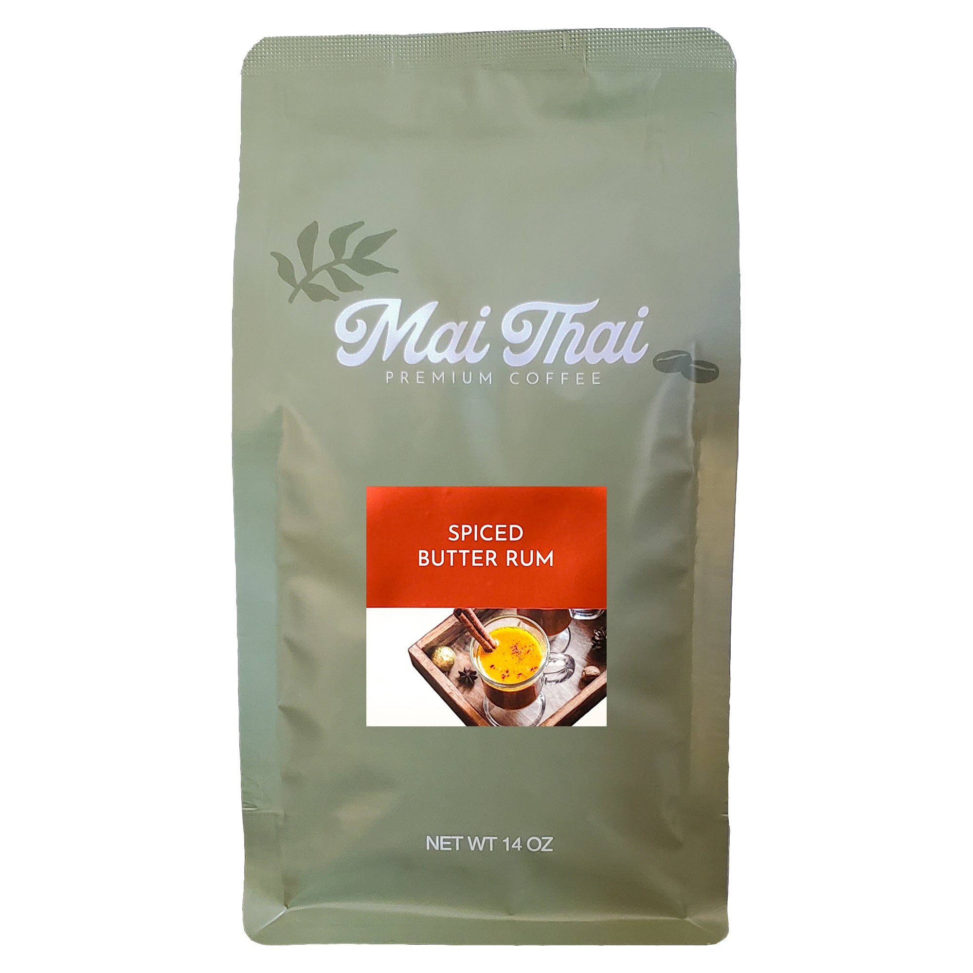 Spiced Butter Rum Coffee - Organic Fair Trade Coffee - Mai Thai Coffee